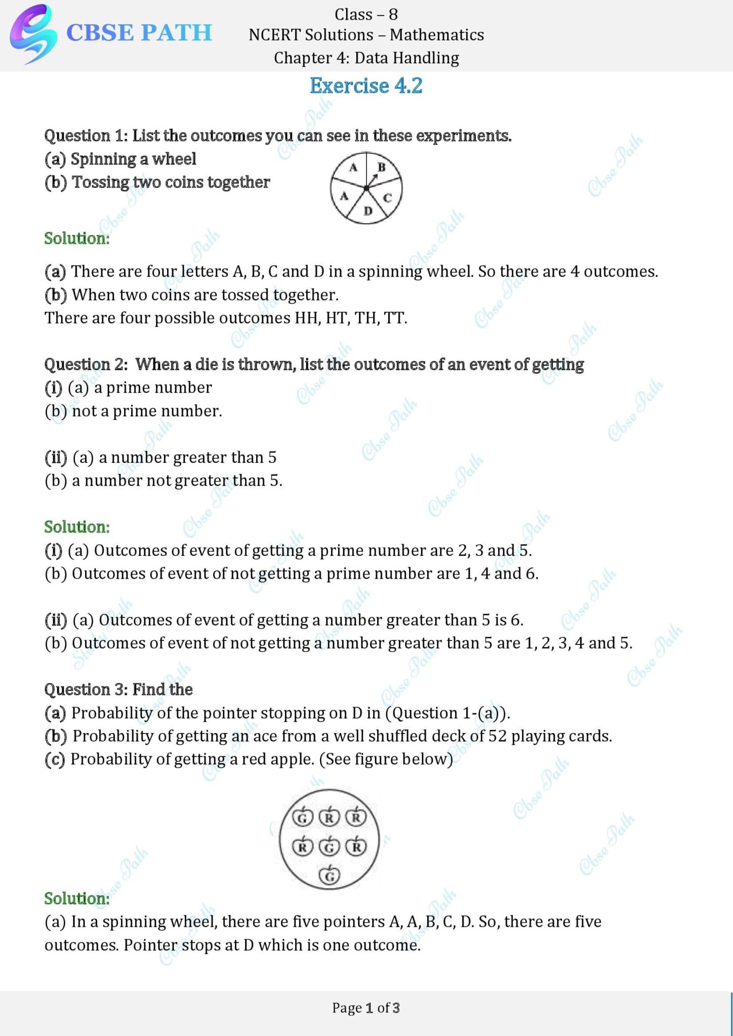 NCERT Solutions for Class 8 Maths Exercise 4.2 Data Handling (2024-25) - CBSE Path