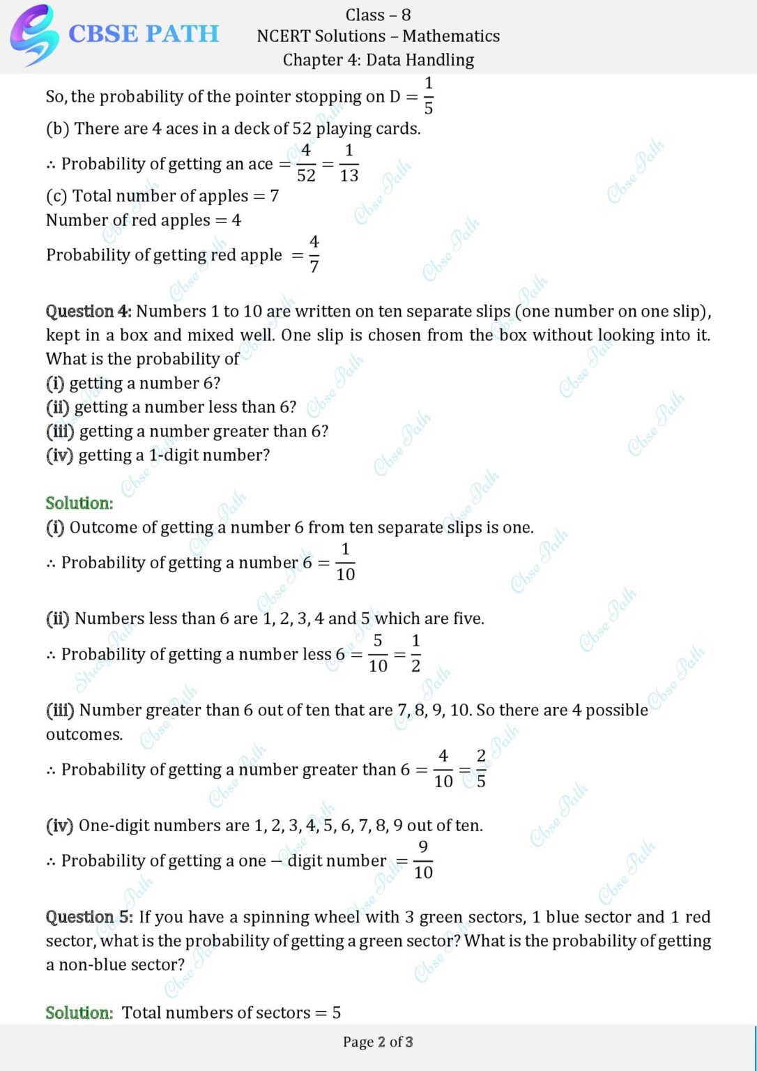 NCERT Solutions for Class 8 Maths Exercise 4.2 Data Handling (2024-25) - CBSE Path